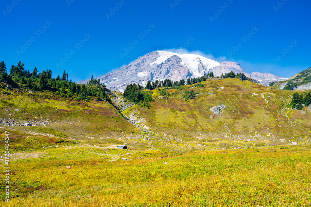 Stock-Foto „Mount Ranier National Park near Paradise with Glacier and ...