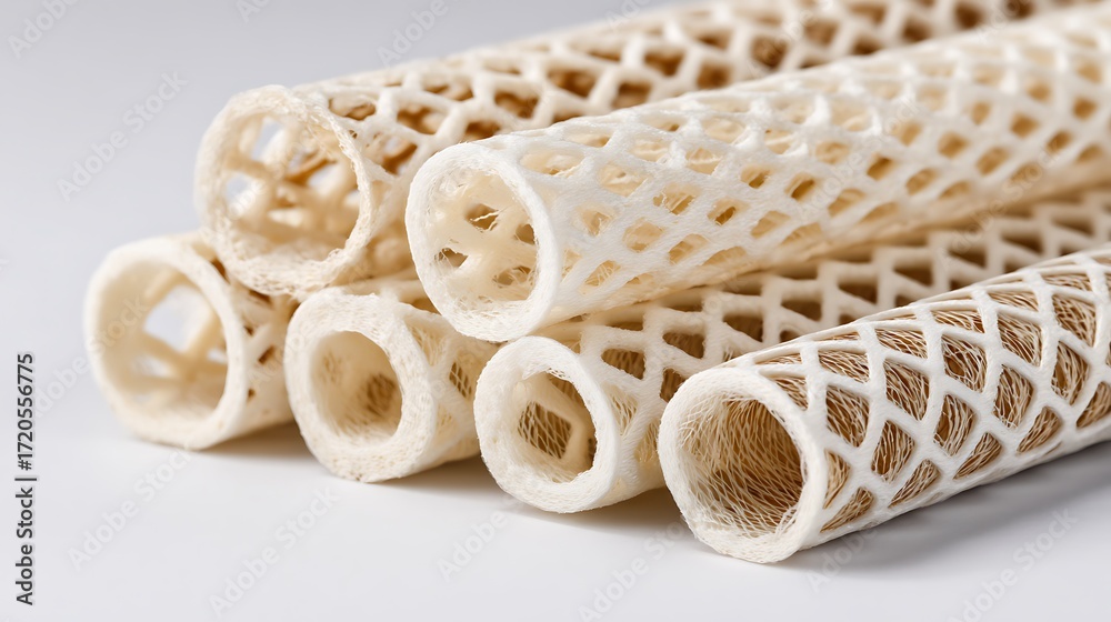 Stacked Beige Phallus Indusiatus Fungus, Edible Bamboo Mushrooms with ...