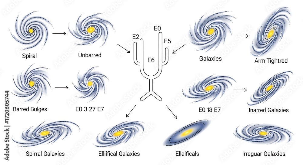 Ilustración de Stock Visual representation of different types and ...