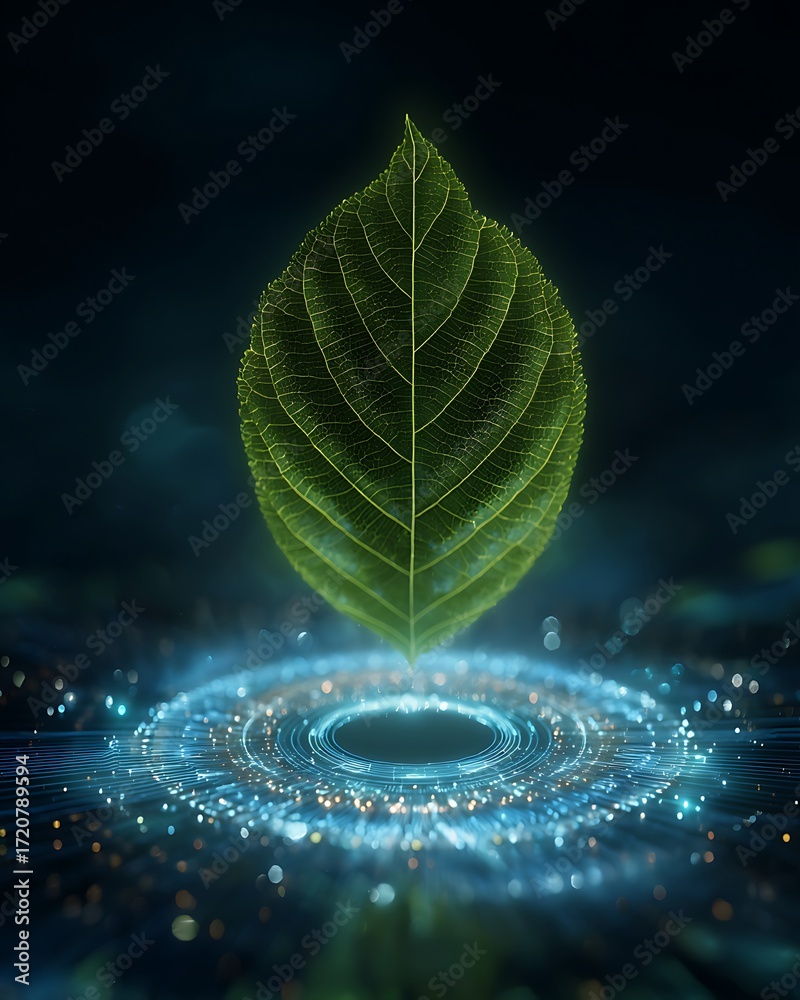 Business Esg Mind Map Glowing Leaf Core Radiating Into Environment ...