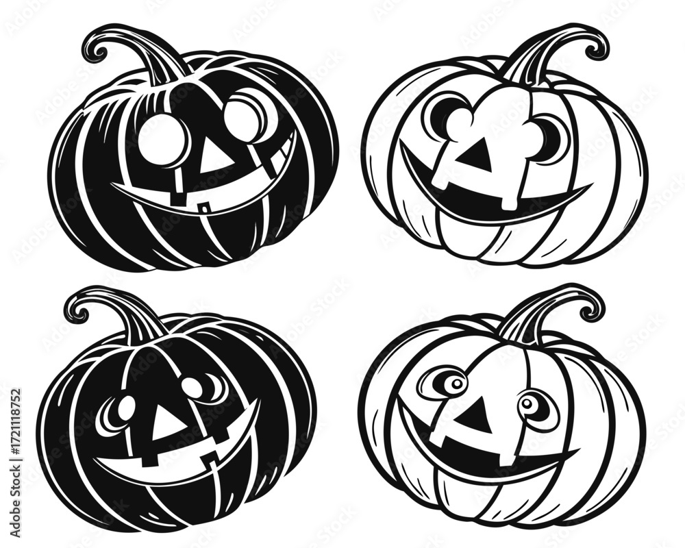 Halloween pumpkin carving stencils - free printable jack-o'-lantern ...