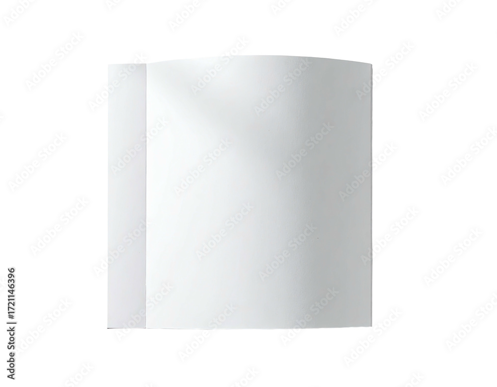 Blank white, open book-like object, showing two white pages Stock Photo ...