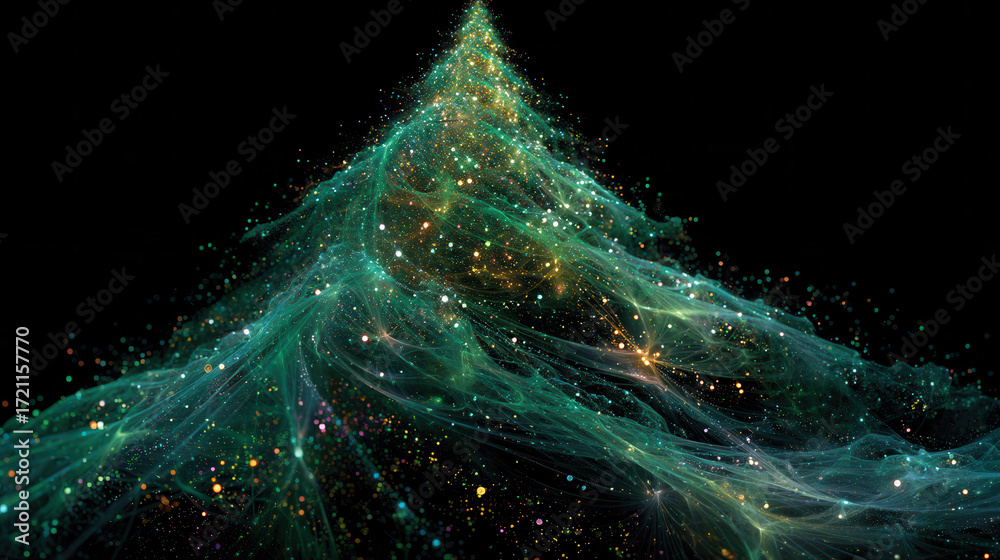 ภาพประกอบ Stock Celebrate New Year 2026 with a unique quantum Christmas ...