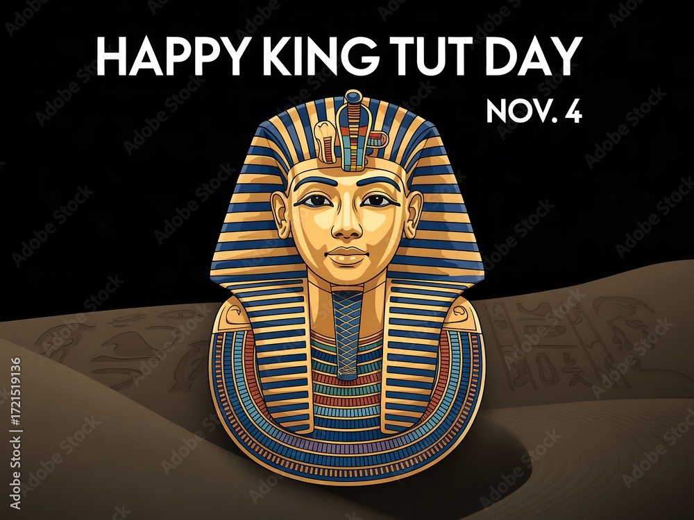 Celebrate king tut day on november 4th with this iconic pharaoh s ...