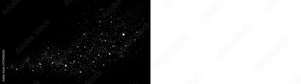 Starry night sky overlay with shimmering stars and cosmic dust ...