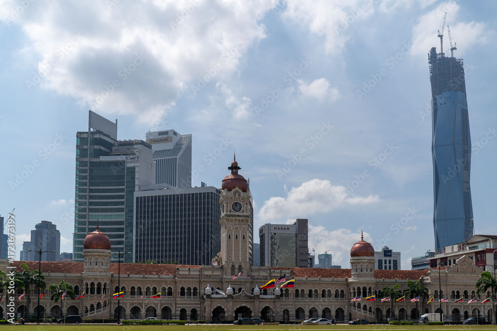 Merdeka Square in Kuala Lumpur, Malaysia, is a historic public square ...