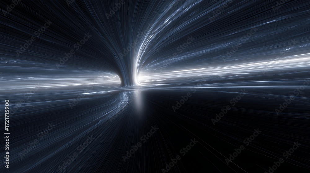 inflection. A dark matter vortex warping the fabric of spacetime, with ...