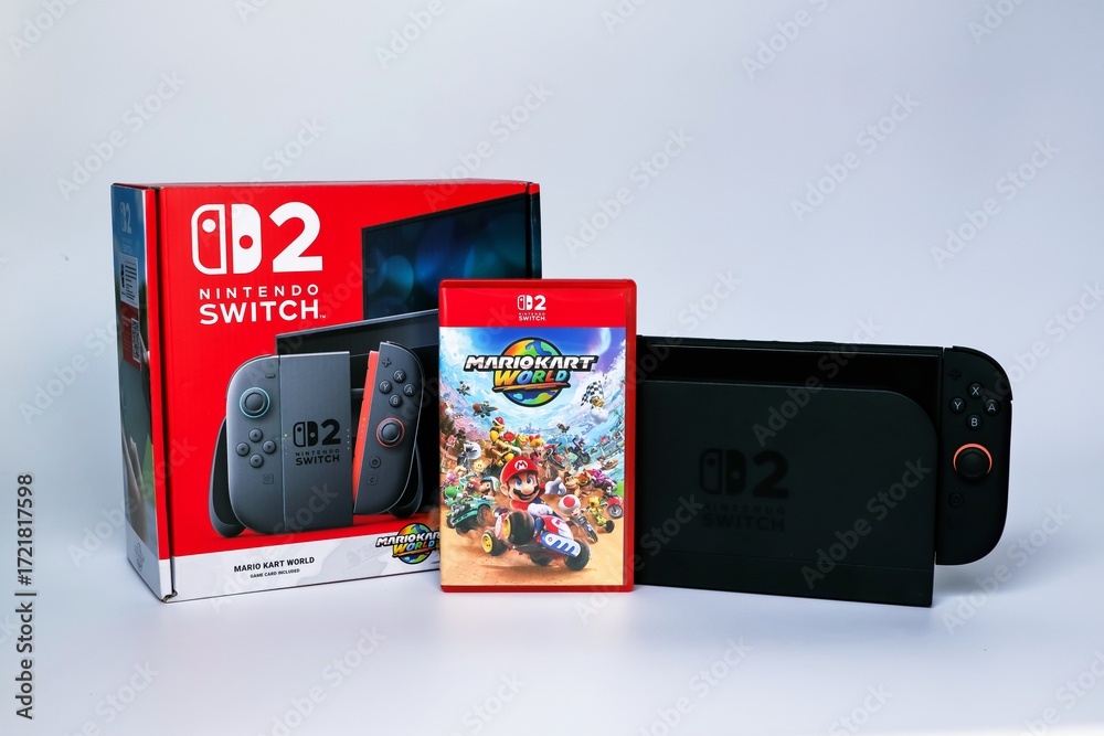 Bangkok, Thailand - September 21, 2025 : Nintendo Switch 2 Console with ...