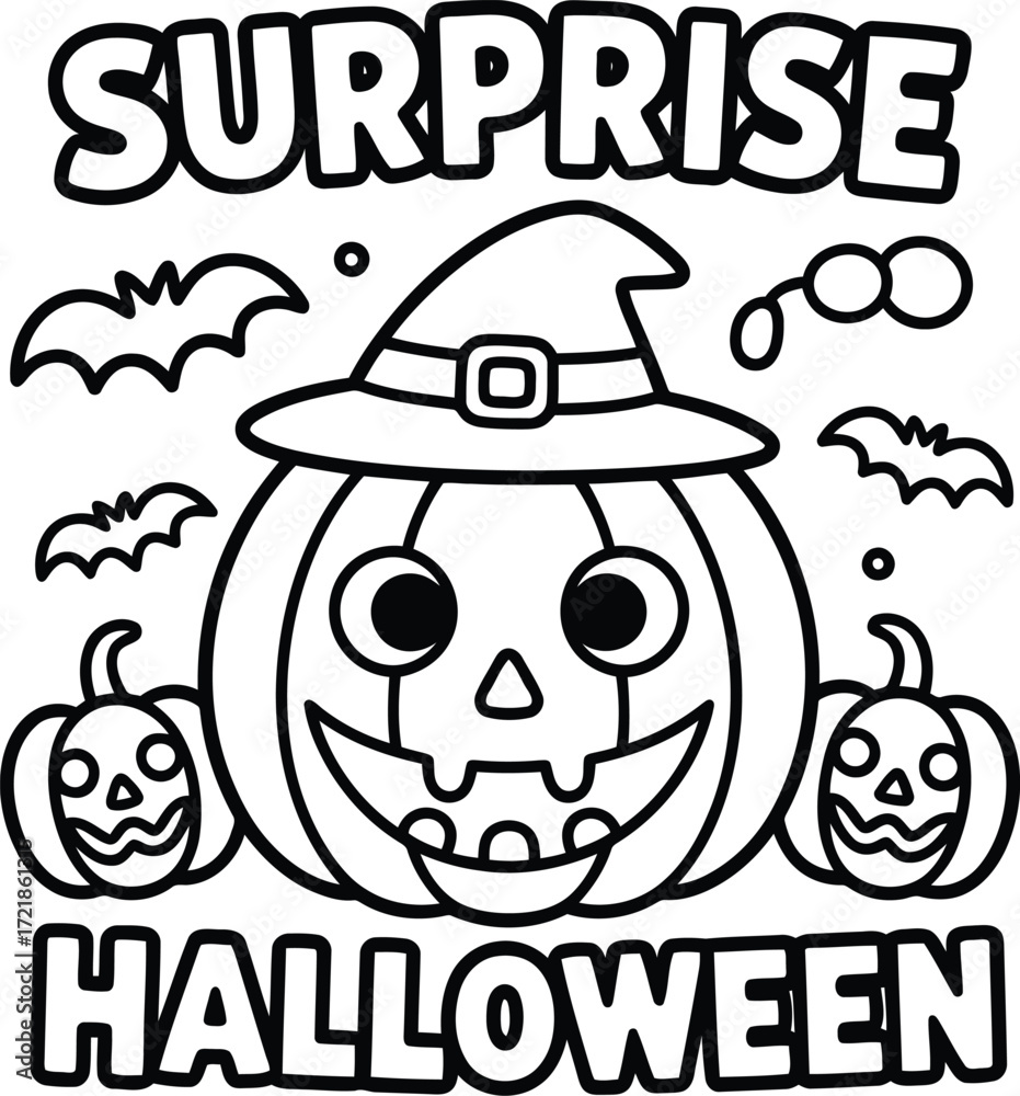 Spooky Surprise Halloween coloring page perfect for kids' activities ...