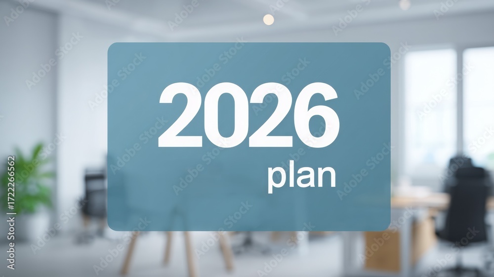 Photo Stock startup growth 2026 Sign displaying "2026 plan" in an ...