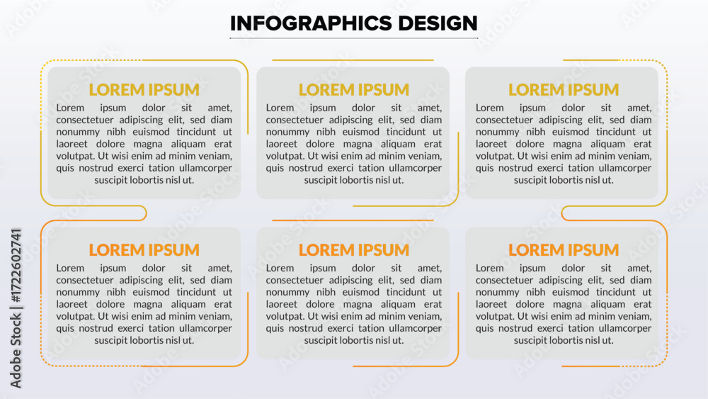 Editable Multipurpose Infographic Vector Template with Modern Connected ...