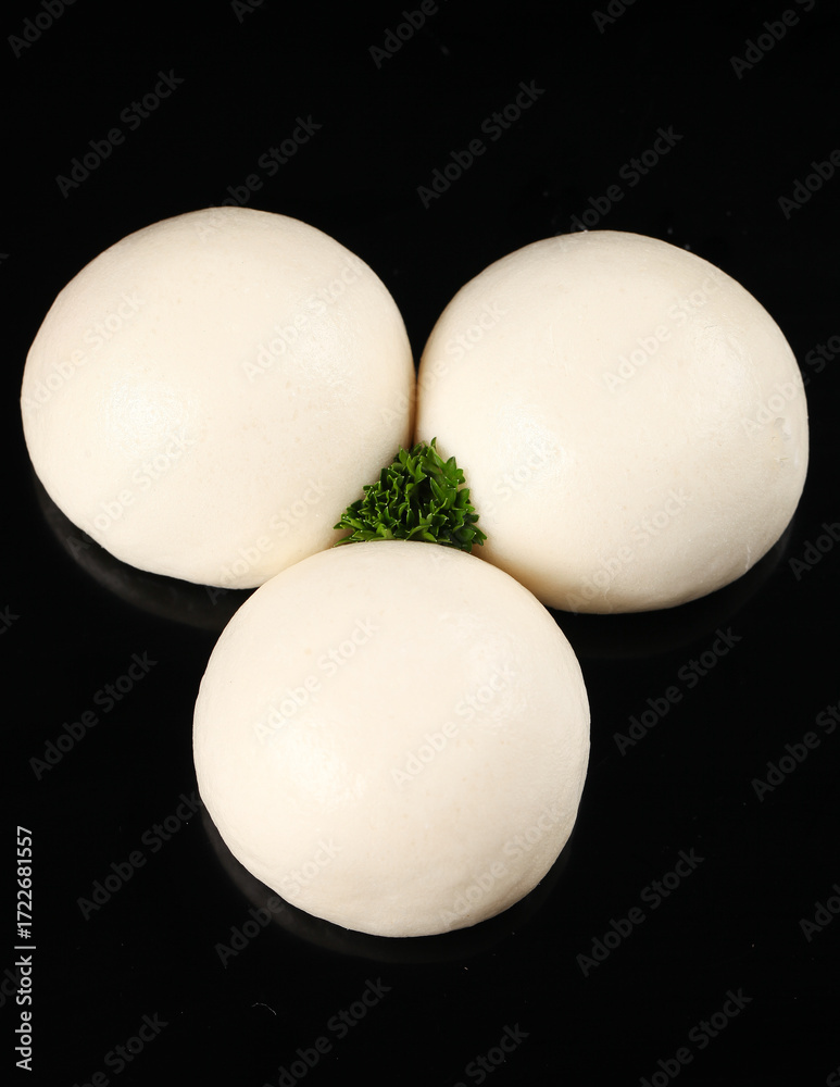 Golden Custard Buns Traditional Dim Sum Steamed Fluffy Yolk Filled Buns ...