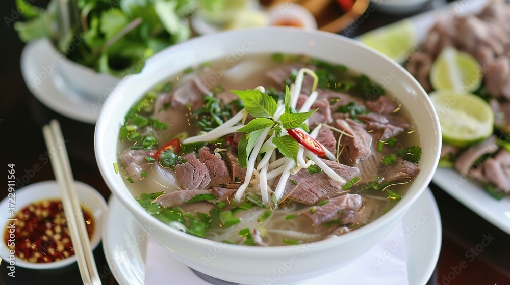 Ilustração do Stock Authentic Vietnamese Pho Recipe: How to Make ...