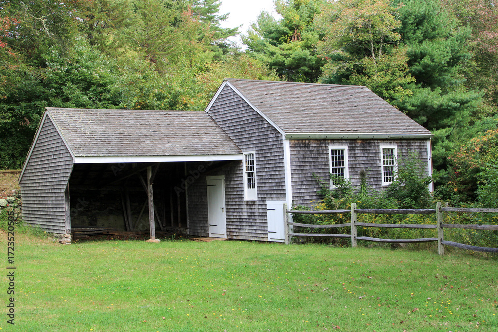 17th Century Classic Grey Shingle Cape Cod Home with Carriage House ...