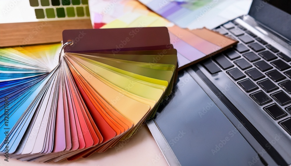 explore a vibrant range of hues with an open pantone color sample ...