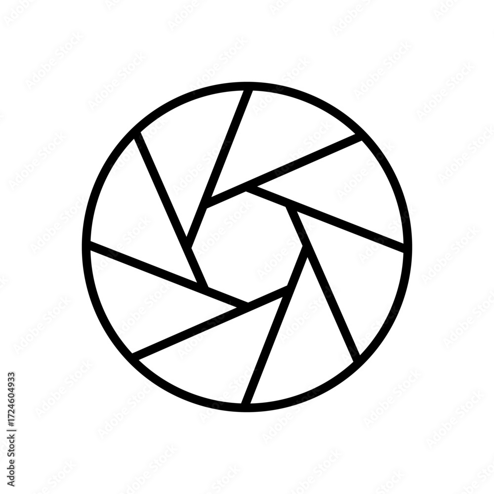 Aperture icon vector design templates simple and modern concept ...