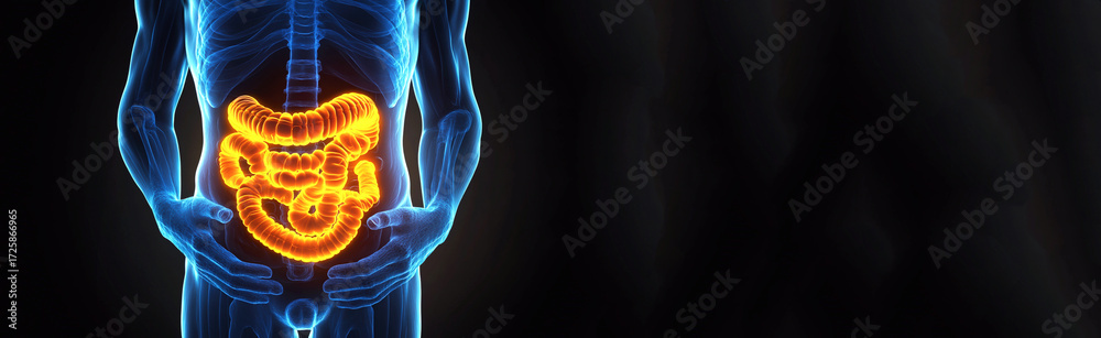 gastrointestinal tract within a man body. gastrointestinal tract ...
