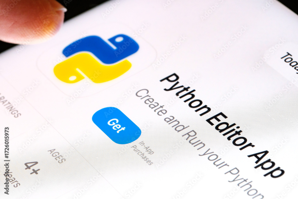Python editor on iPad with Apples new Liquid Glass updated app design iOS 26 developer tool ...