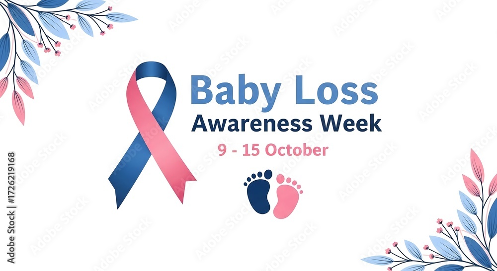 Remembering precious lives lost baby loss awareness week with blue and ...