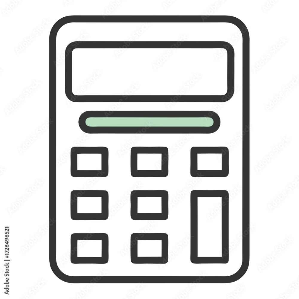 Simple calculator icon for accounting, budgeting and financial tasks ...