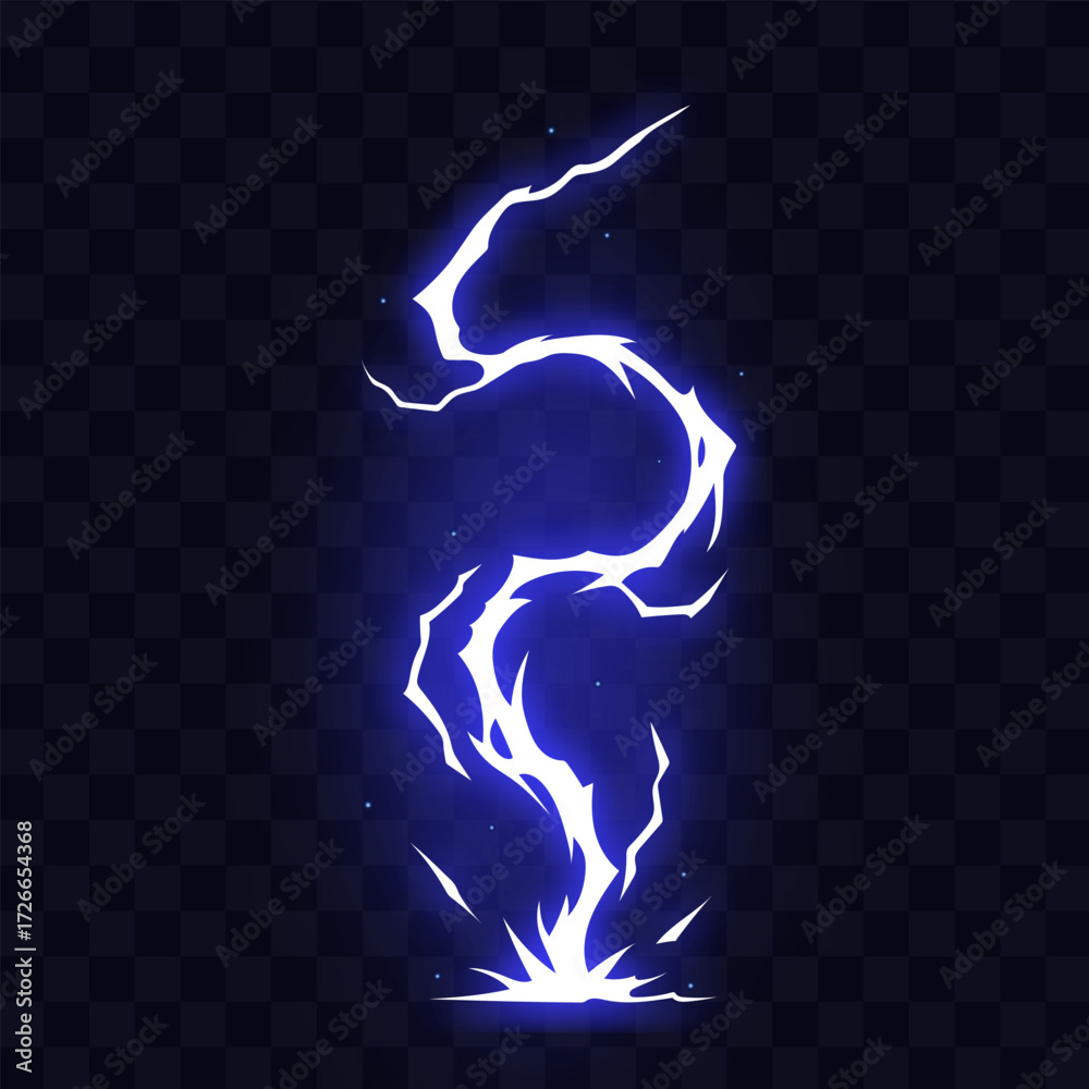 Manga thunder effect renders comic power as energy manga spark falls in ...