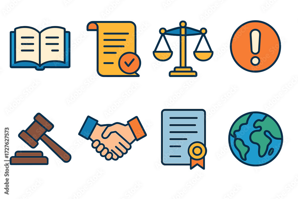 Ethical Guidelines Icons. Ethical guidelines set in modern flat vector ...