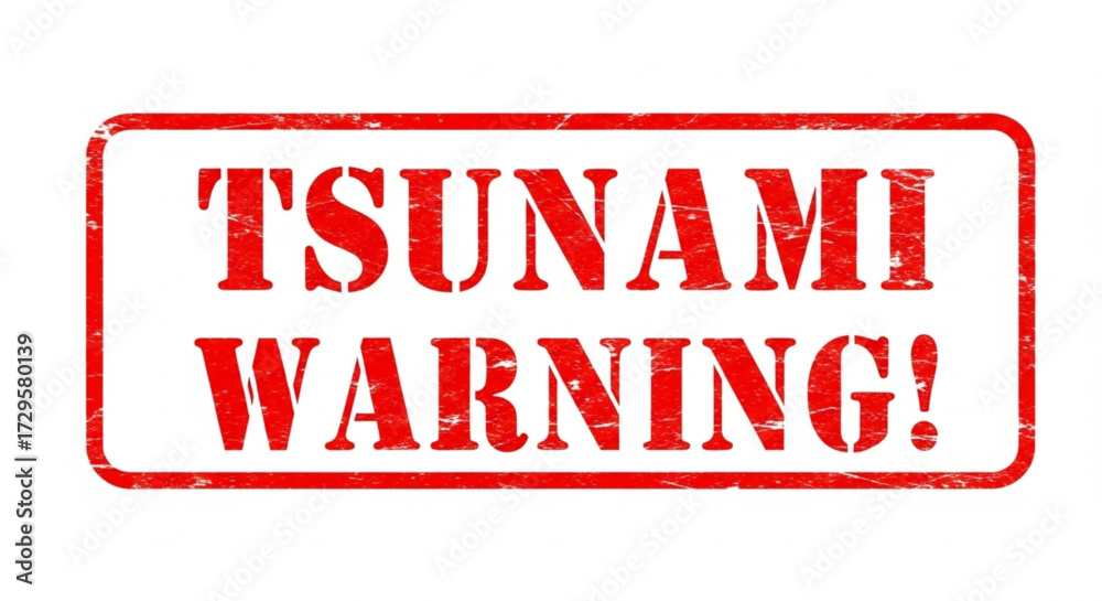 Vector de Stock Tsunami Warning Ensuring Safety and Preparedness for ...
