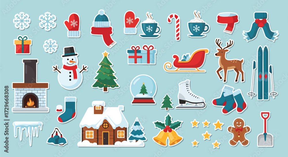 Adobe illustrator artwork vector illustration. A festive collection of ...