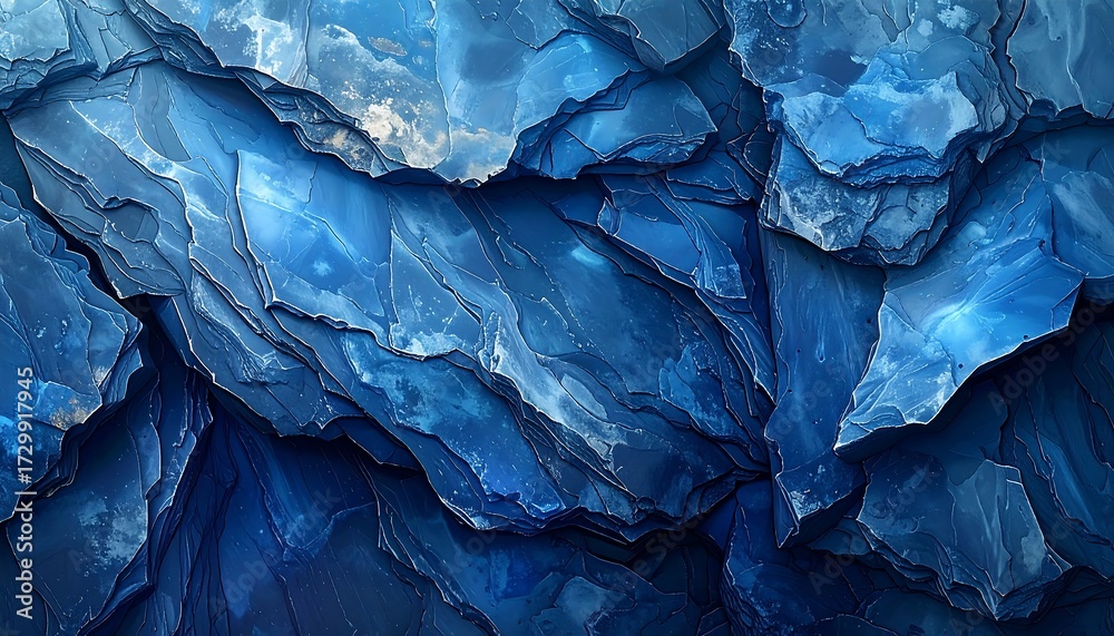 Abstract layered blue rock texture Stock Illustration | Adobe Stock