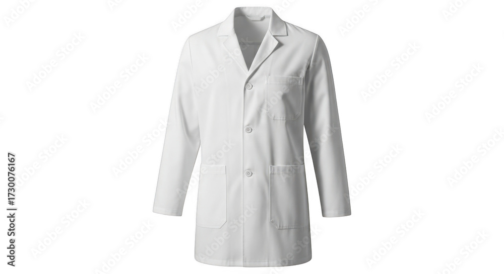 Professional white lab coat for scientists and medical professionals ...