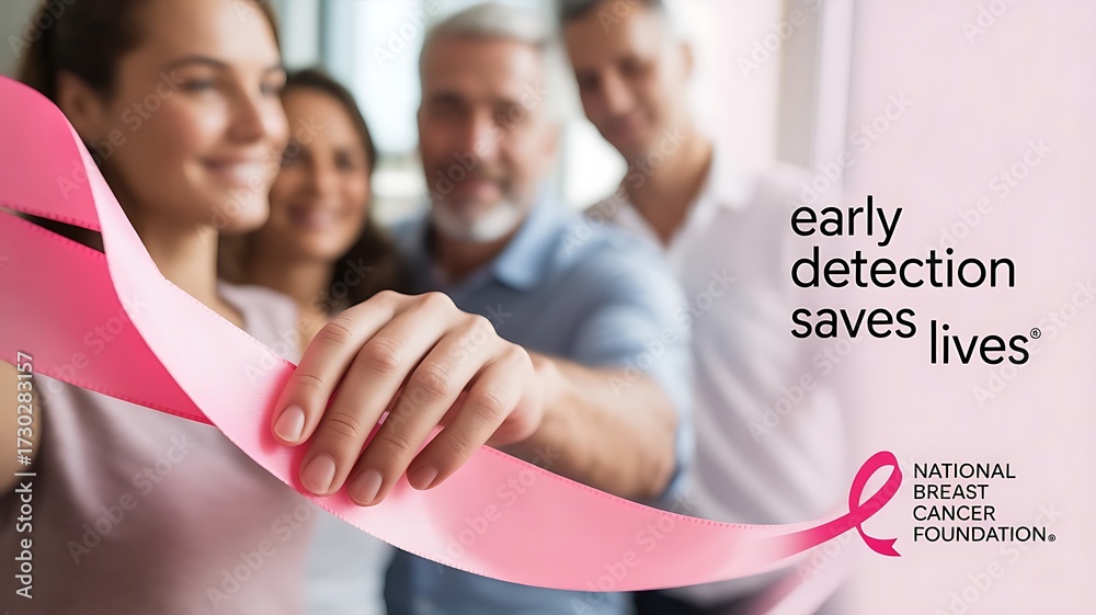 Foto de Stock Early Detection Saves Lives For Families Facing Cancer ...