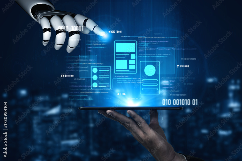 AI designing UI UX interface, optimizing application layout, reviewing ...