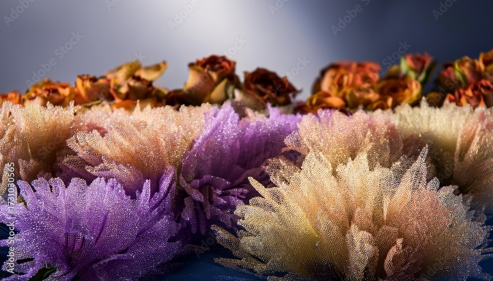 Lisianthus Flowers Burst Mid Fall Into Champagne And Dusty Lilac ...