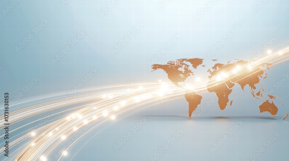 Ilustrace world map Business and Global Economy World map with ...