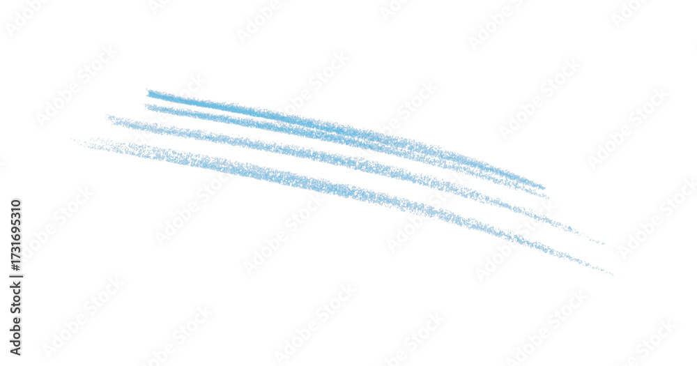 Hand drawn light blue pencil lines, circles, stripes and squiggly lines ...