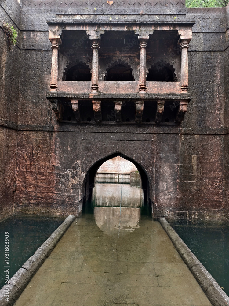 Stock-Foto „28 Sept 2025, Baramotichi Vihir is a stepwell in Limb ...
