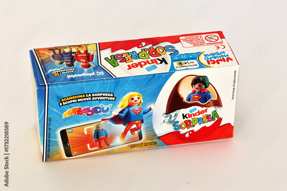 Italy – September 29, 2025: Kinder Surprise eggs by Ferrero, 2025 ...