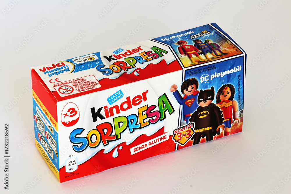 Italy – September 29, 2025: Kinder Surprise eggs by Ferrero, 2025 ...