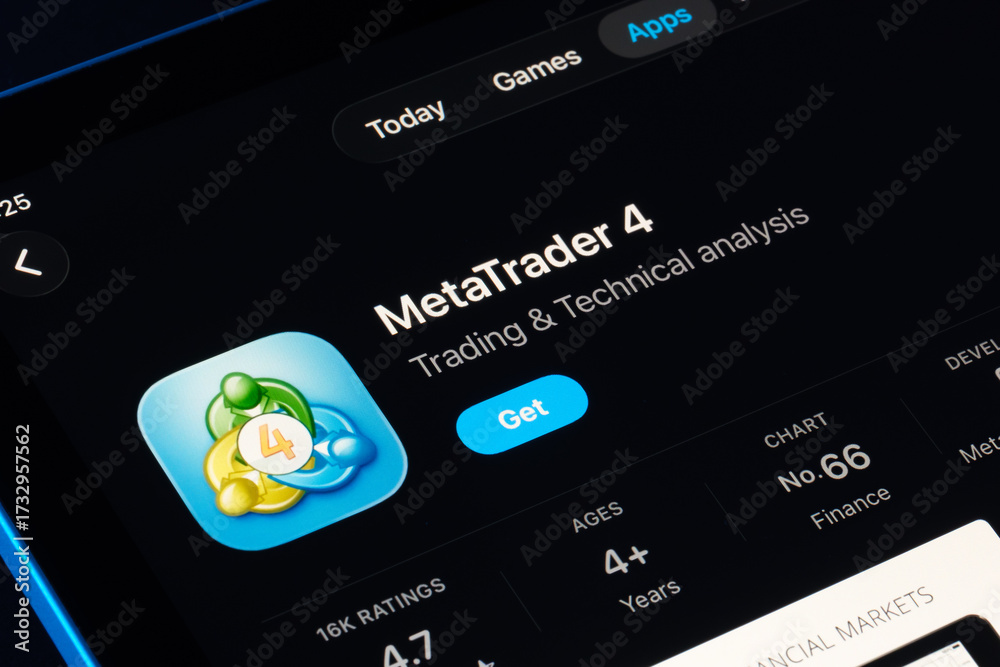MetaTrader 4 listing captured on iPad, Apple Liquid Glass look in iOS ...