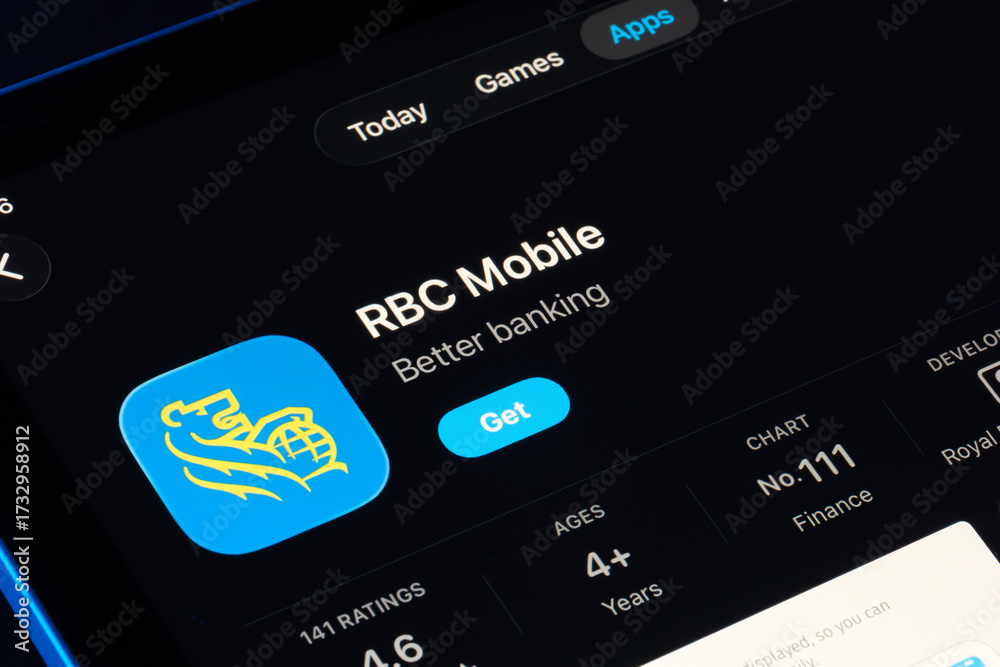 RBC Mobile on iPad App Store with Apple Liquid Glass design in iOS 26 ...