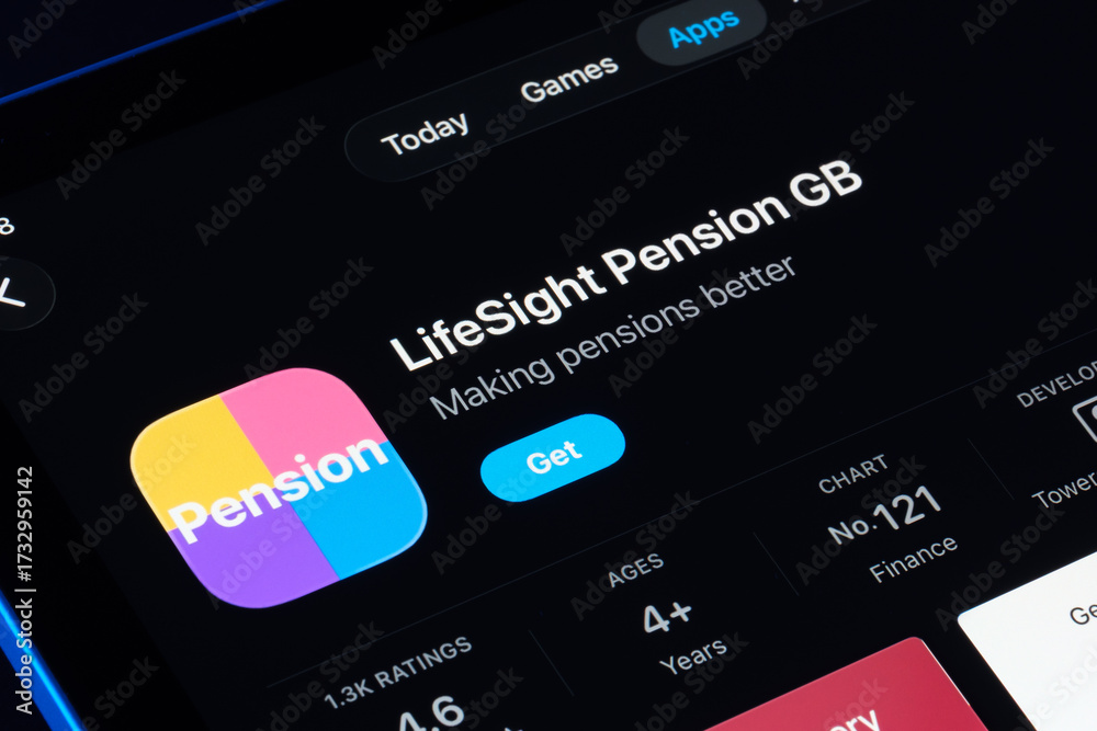 ภาพถ่าย Stock LifeSight Pension GB on iPad App Store with Apple Liquid ...