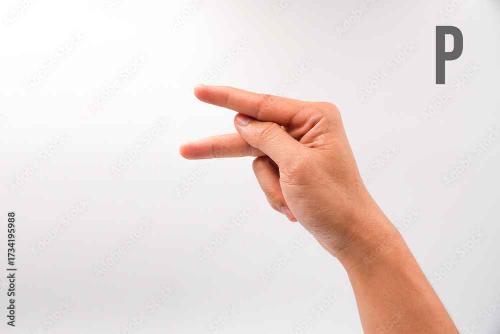 American Sign Language (ASL) alphabet and numbers chart using human ...