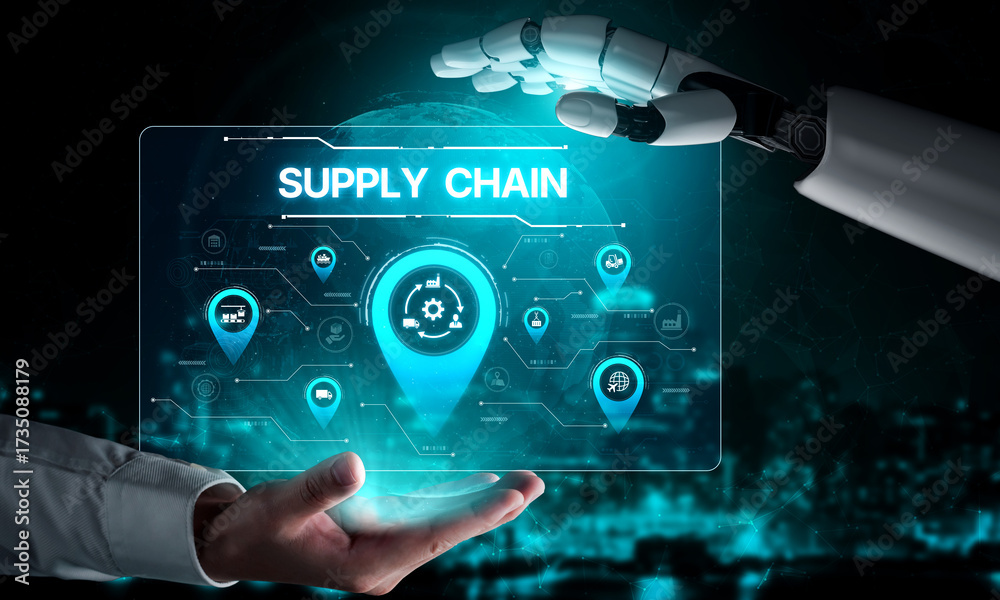 AI optimizes supply chain operations through smart logistics, automated ...