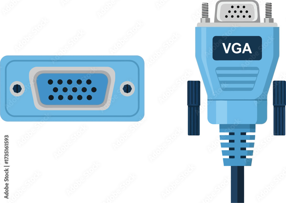Praca wektorowa bez tantiem: Understanding vga connector types uses and ...
