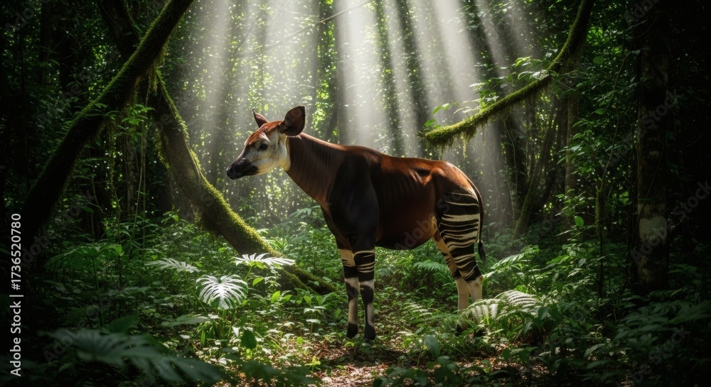 Exploring the okapi in its natural habitat a rare glimpse of wildlife ...