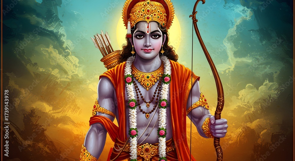 Lord Rama A Divine Depiction - Symbol of Virtue, Righteousness, and ...
