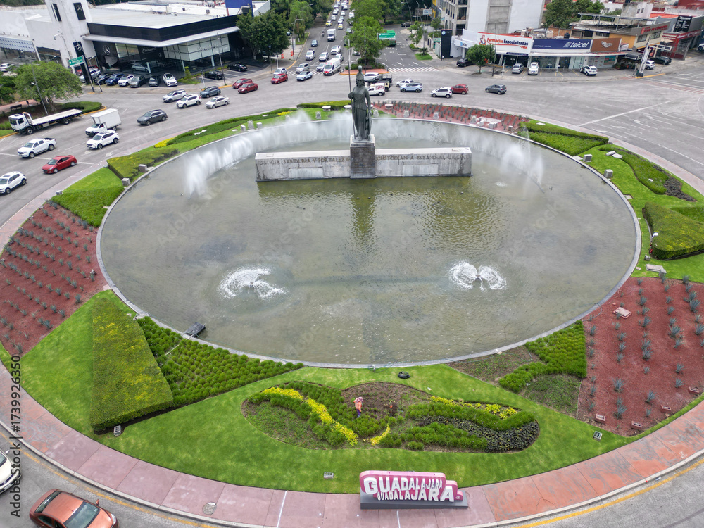 Guadalajara, Mexico - August 9 2025: High angle drone photo showing La ...