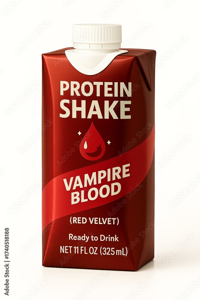 Rendered Studio Photograph of Ready to Drink Protein Shake Packaging ...