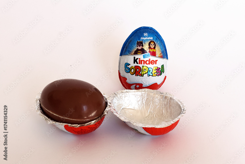 Italy – October 4, 2025: Kinder Surprise eggs by Ferrero, 2025 edition ...