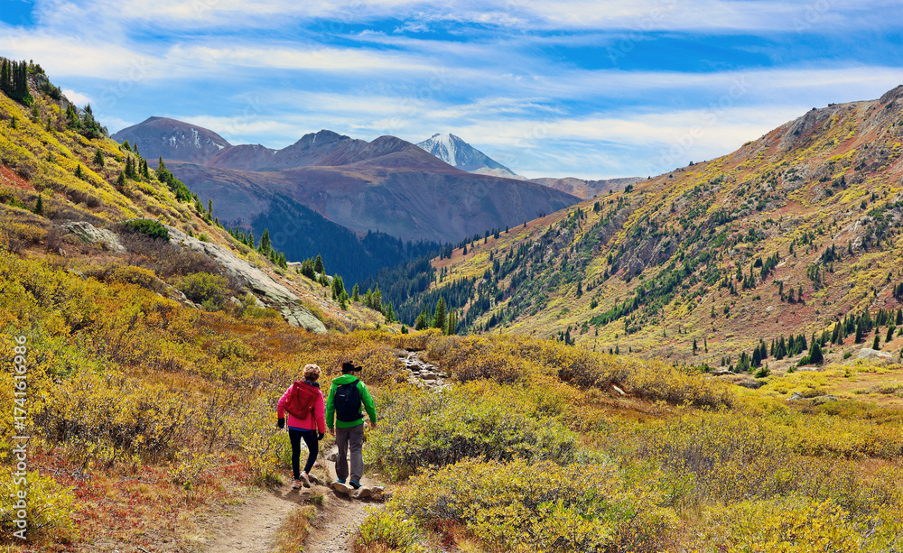 Hiking the Lost Man Trail at 12,000 feet near Independence Pass ...